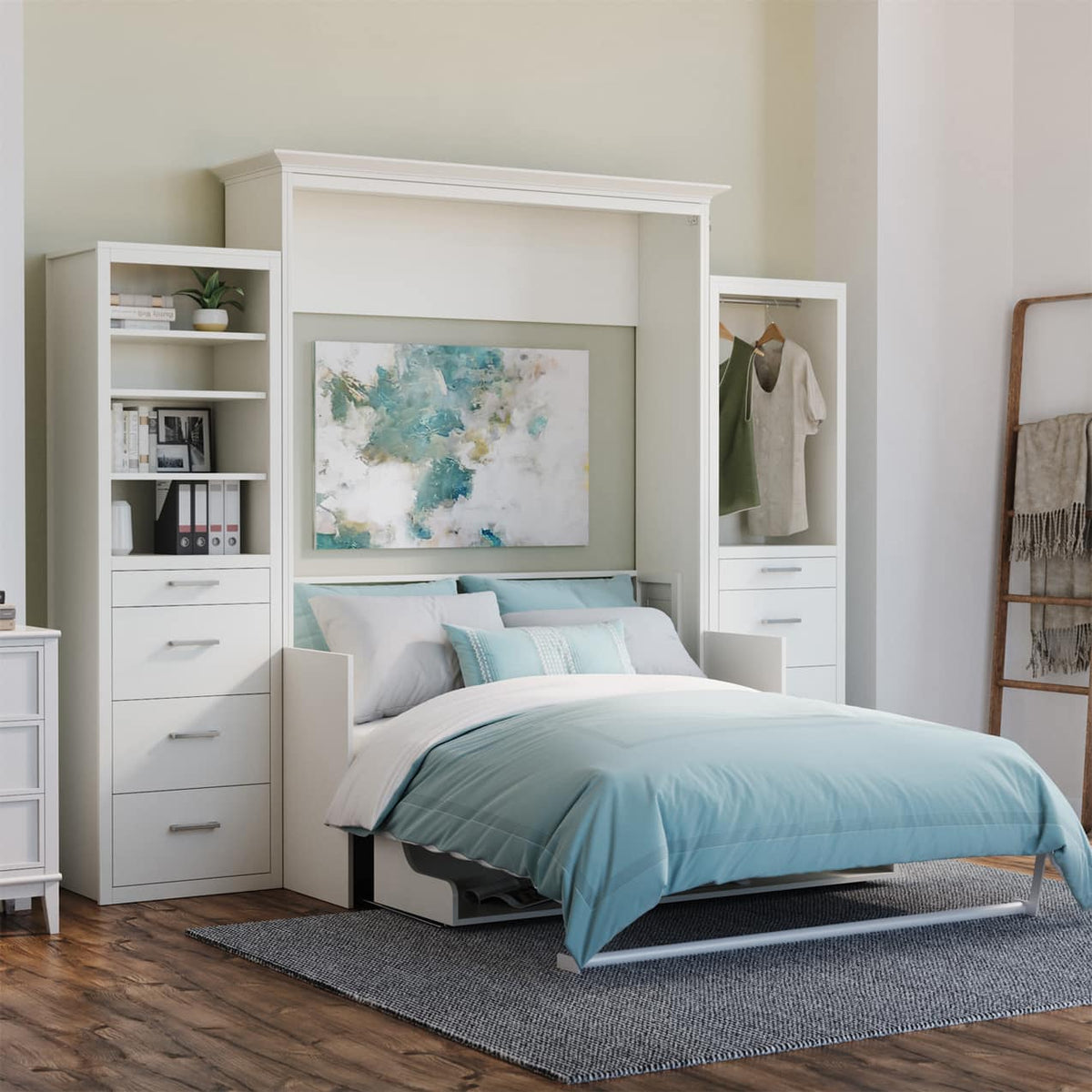 Alegra Murphy Bed w/Desk and 2 Storage Cabinets